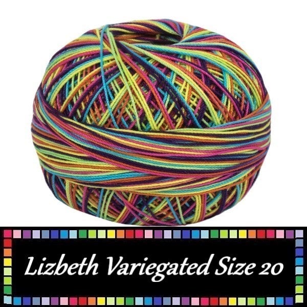 Lizbeth Variegated Thread Size 20 - Tatting, Lace Making, Crochet ...