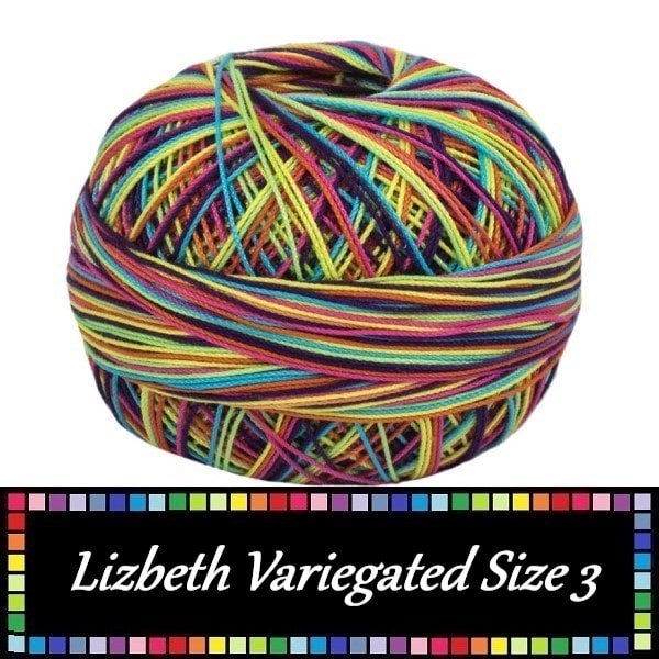 Lizbeth Variegated Thread Size 3 - Tatting, Lace Making, Crochet ...